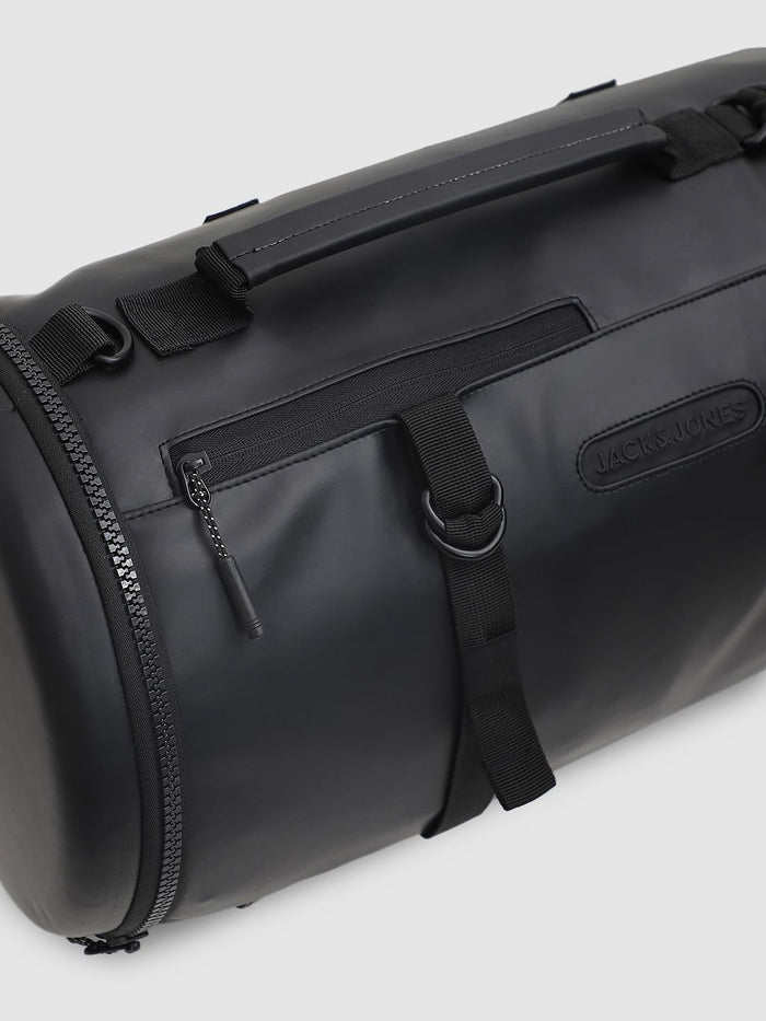 Black Hard Shell PU Duffle Bag