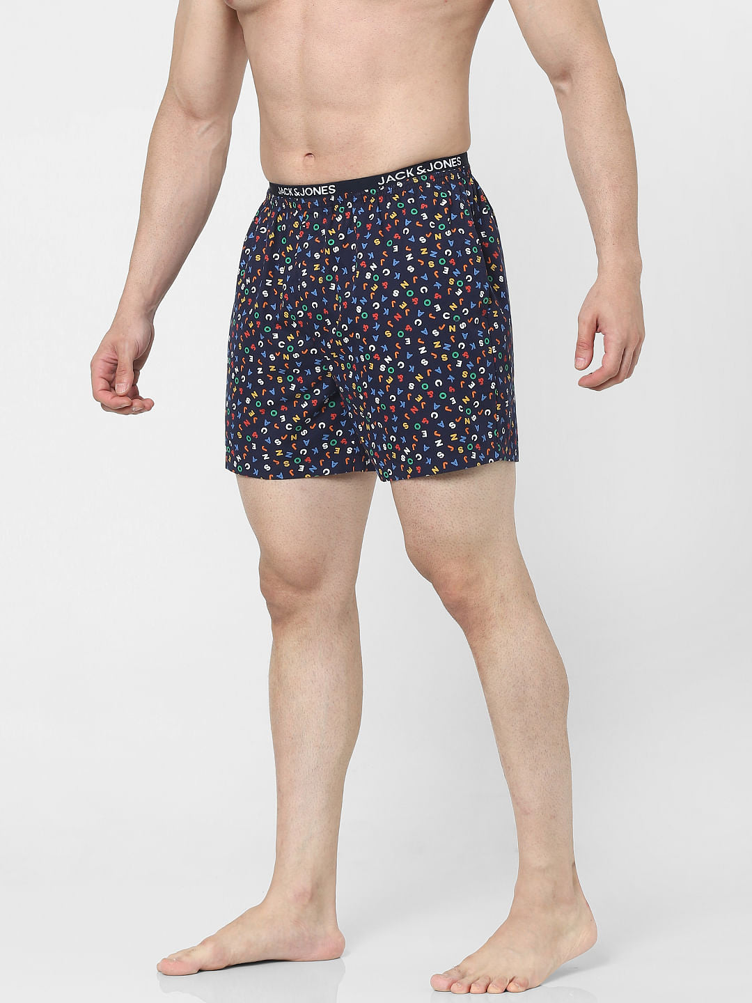 Navy Blue All Over Print Boxers