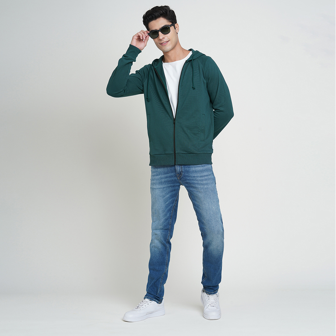 Zip-Up Hooded Jacket