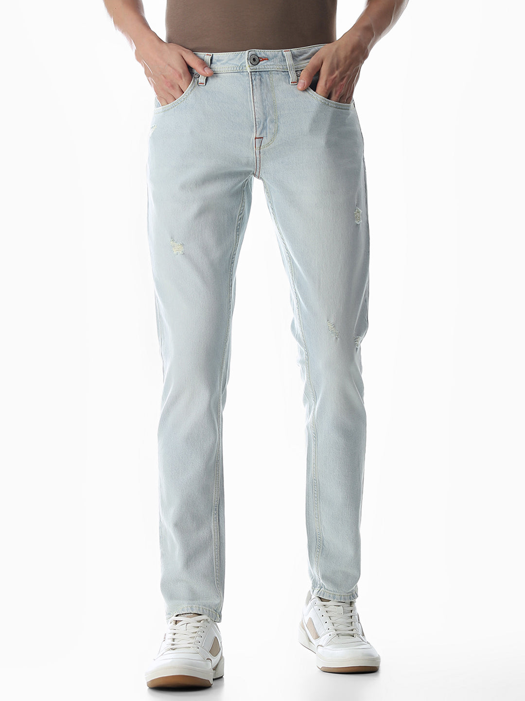 Buy Light Blue Low Rise Glenn Slim Fit Jeans for Mens Online at Jack ...
